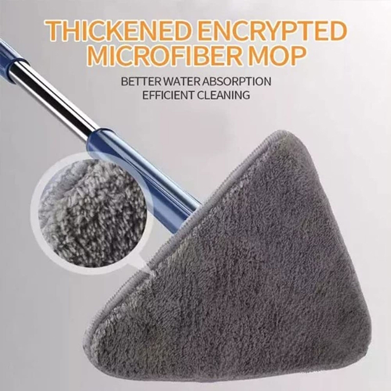 Triangle Mop Cleaning Mop 360 Rotatable Adjustable Scrubber Duster ...