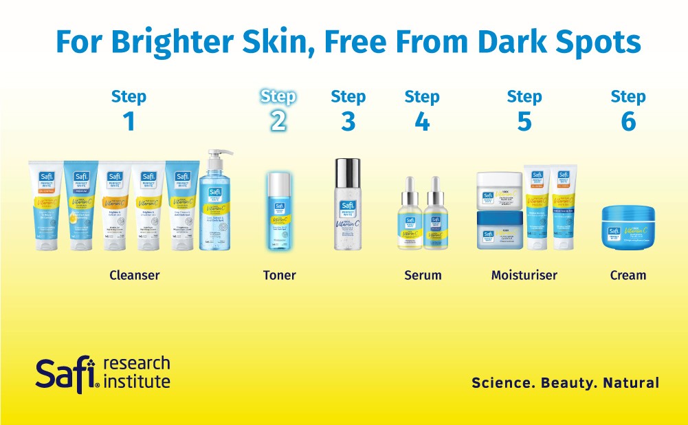 SAFI Perfect White 3X Brightening Toner 100ml | 100X Vitamin C ...