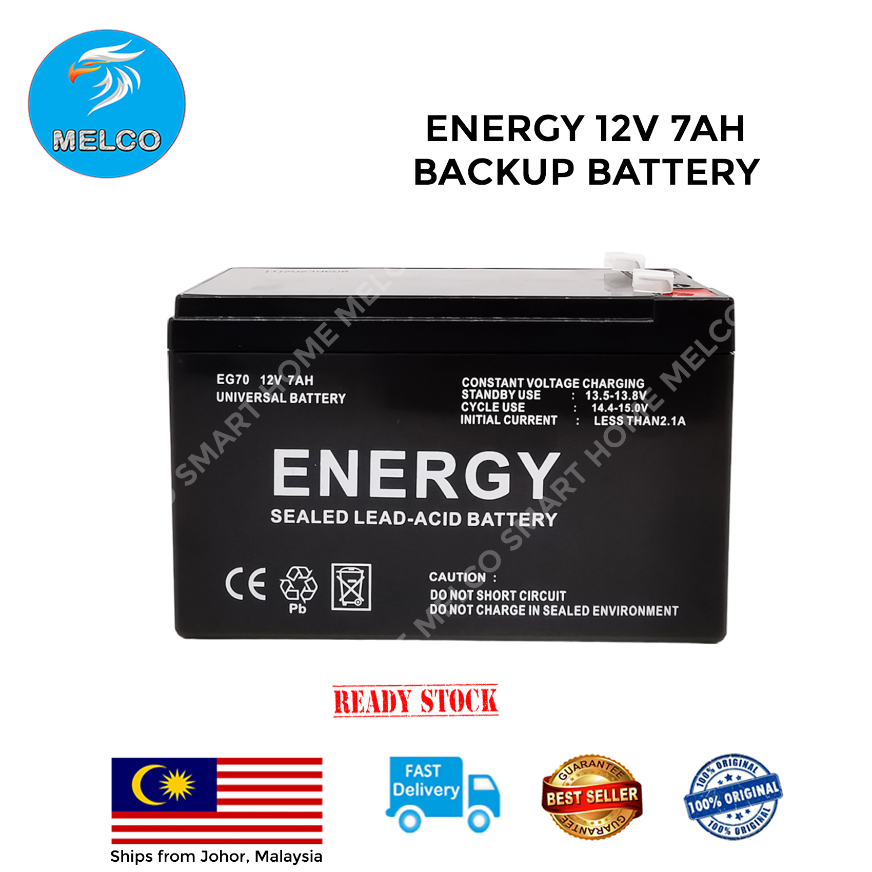 Limited offer Battery 7.0 AH Energy Home Alarm /Battery Backup 12V 7AH ...