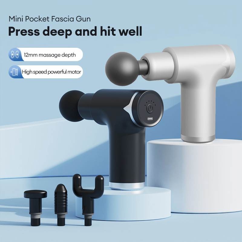 HGV 6 Mode/ 4 Heads Portable Mini Fascia Gun Massage Gun USB ...