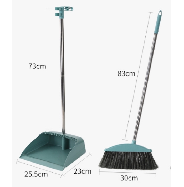 Floor Soft Hair Broom Dustpan Set Outdoor Broom Set Dustpan Sweeping ...