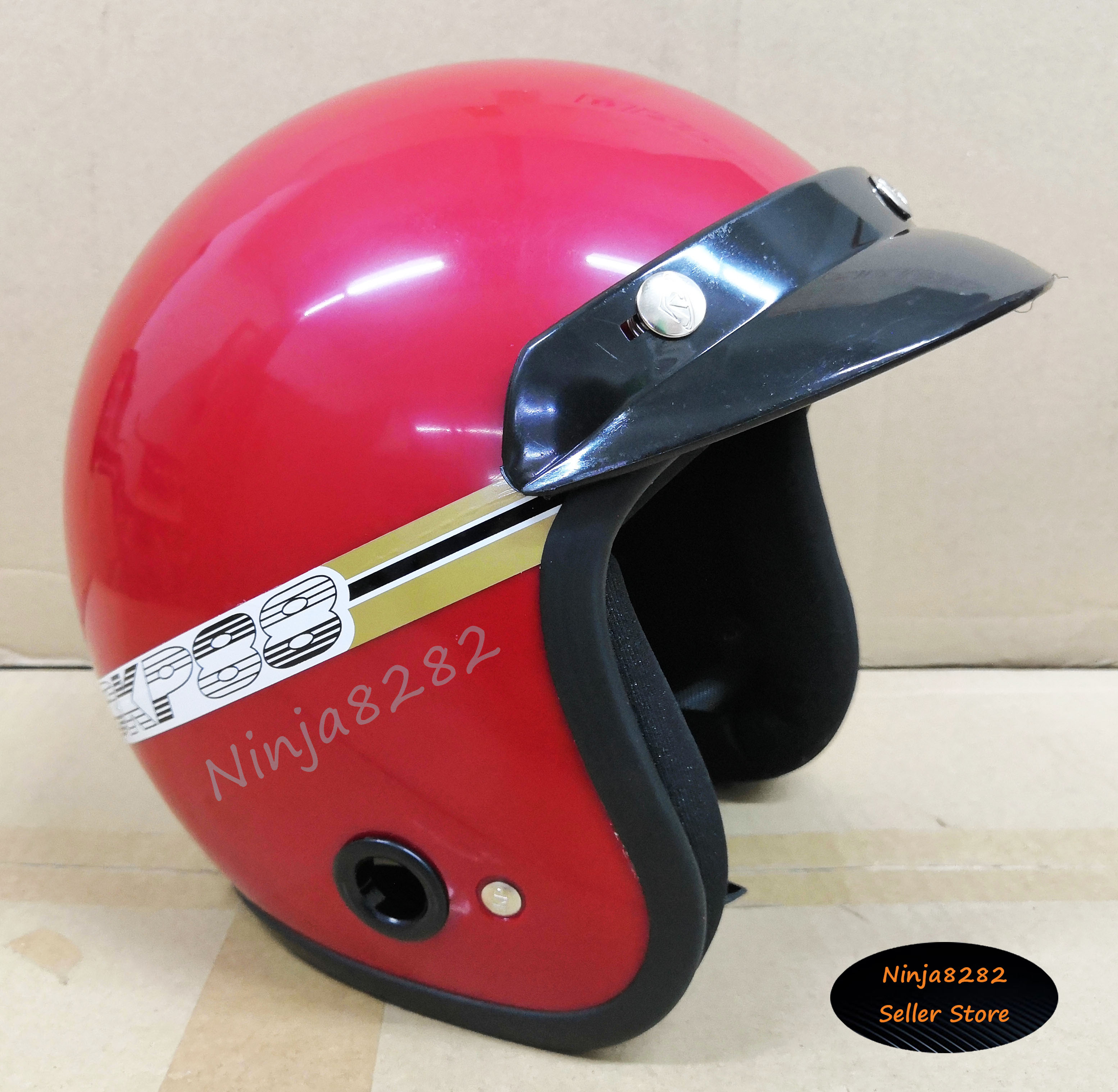 Helmet BKP88 (Red / Merah) Model Design MS88 | Shopee Malaysia