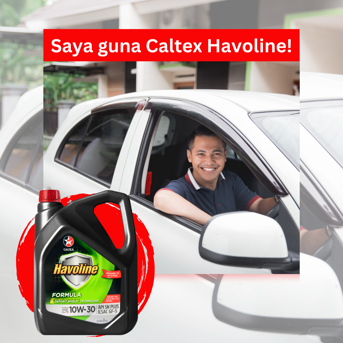 CALTEX Havoline Formula SAE 10W-30 API SN Premium Mineral Engine Oil ...