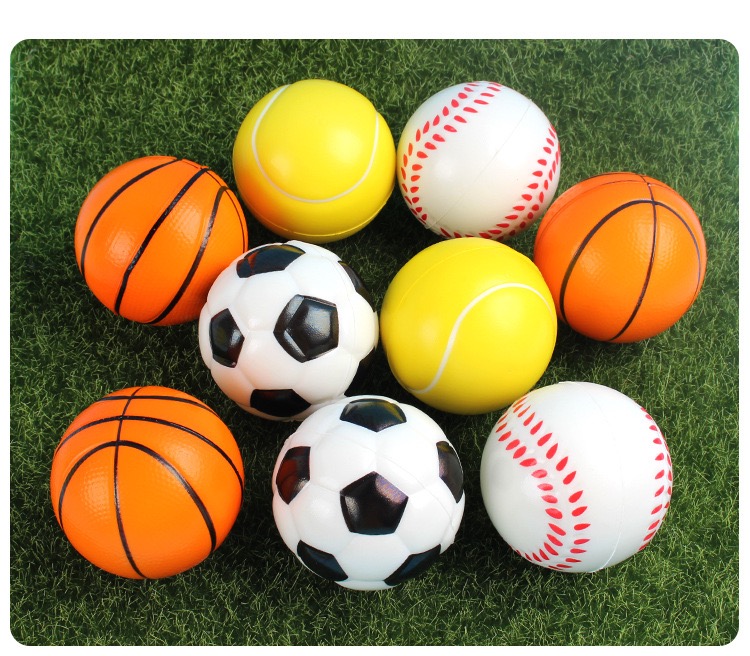 Colourful Bouncy Stress Ball Bola Mainan Baby & Budak Bola Getah Span ...
