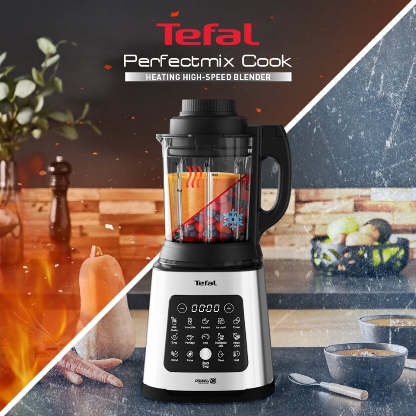 Tefal PerfectMix Cook & Steam High Speed Smart Blender | BL83SD65 Food ...