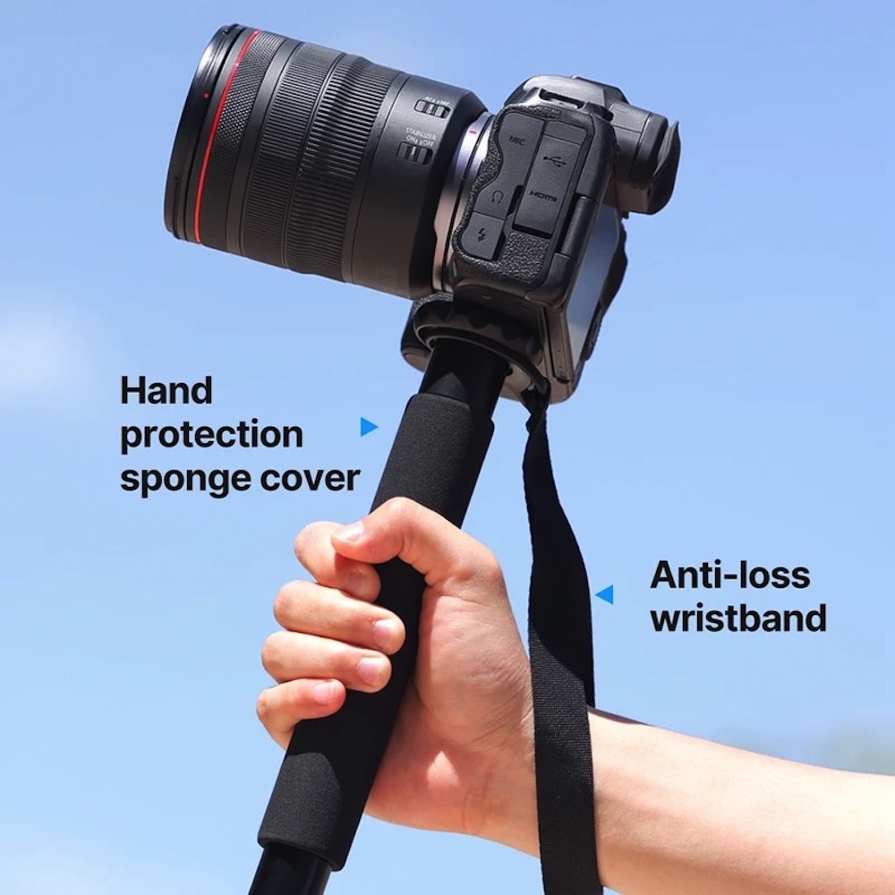 Ulanzi TB12 155cm Portable Metal Monopod Hiking Pole Selfie Stick for ...