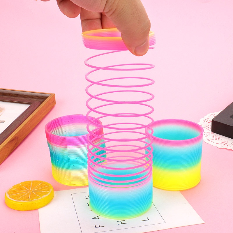 Rainbow Spring Coil Toy / Magical Rainbow Spring Toy for Kids / Fun ...