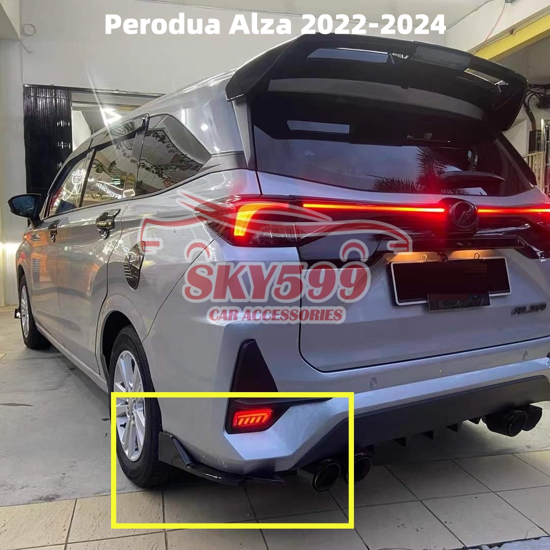 Perodua Alza 2022-2025 Front Bumper Diffuser Lip Wrap Angle Splitters ...