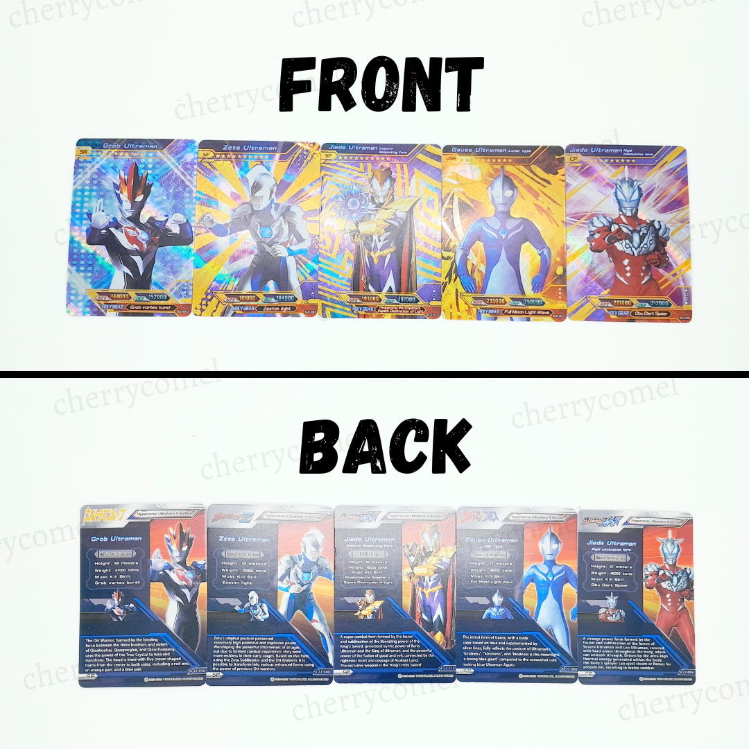 1 Pack Ultraman Trading Cards Kad Ultraman Card Mainan Toys Superhero ...