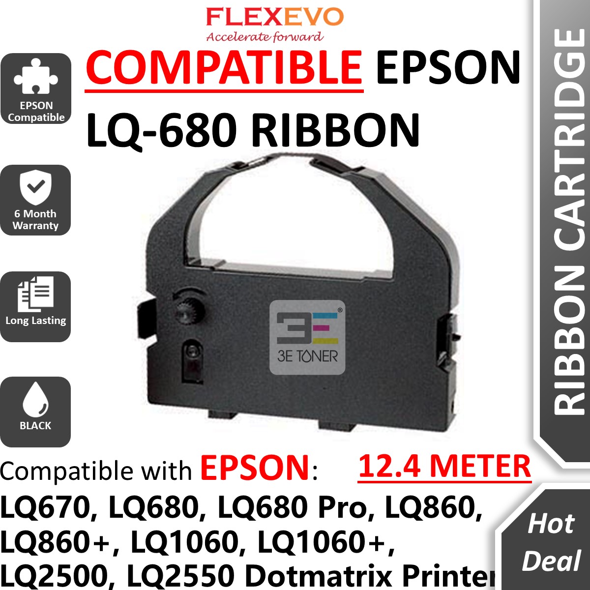 Compatible Epson 670 680 LQ-680 LQ-670 LQ680 LQ670 LQ2500 LQ-2500 ...