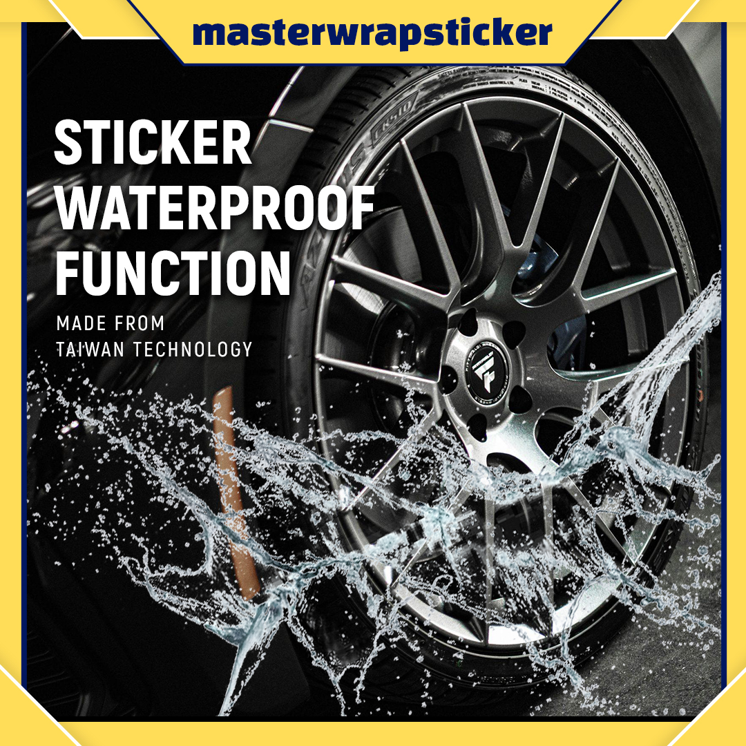 NEW STICKER RIM KERETA WATER PROOF VINYL FILM STIKER(14-19INCH RIM SIZE ...
