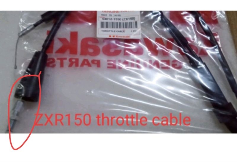 KAWASAKI ZX150 ZXR150 RR150 RR THROTTLE CABLE/CLUTCH CABLE / METER ...