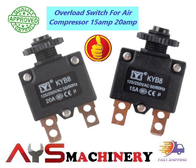 Overload Switch For Air Compressor 15amp 20amp | Shopee Malaysia