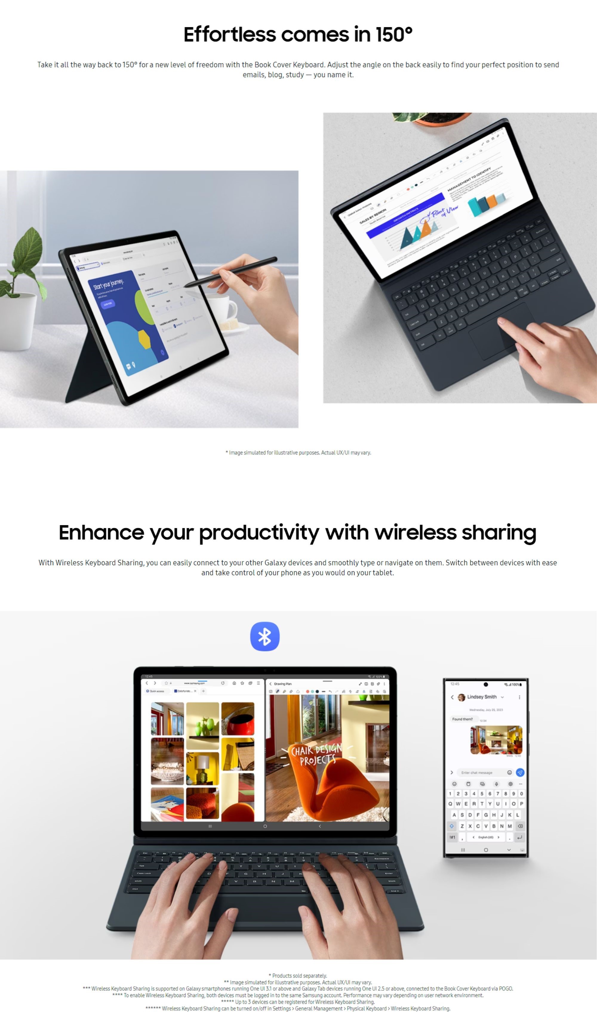 Samsung Galaxy Tab S9 Ultra Book Cover Keyboard (2 in 1) | Shopee Malaysia