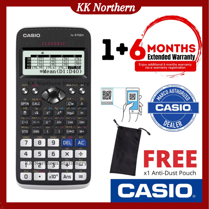 CASIO Classwiz Scientific Calculator FX-570EX Original Black Pink Blue ...