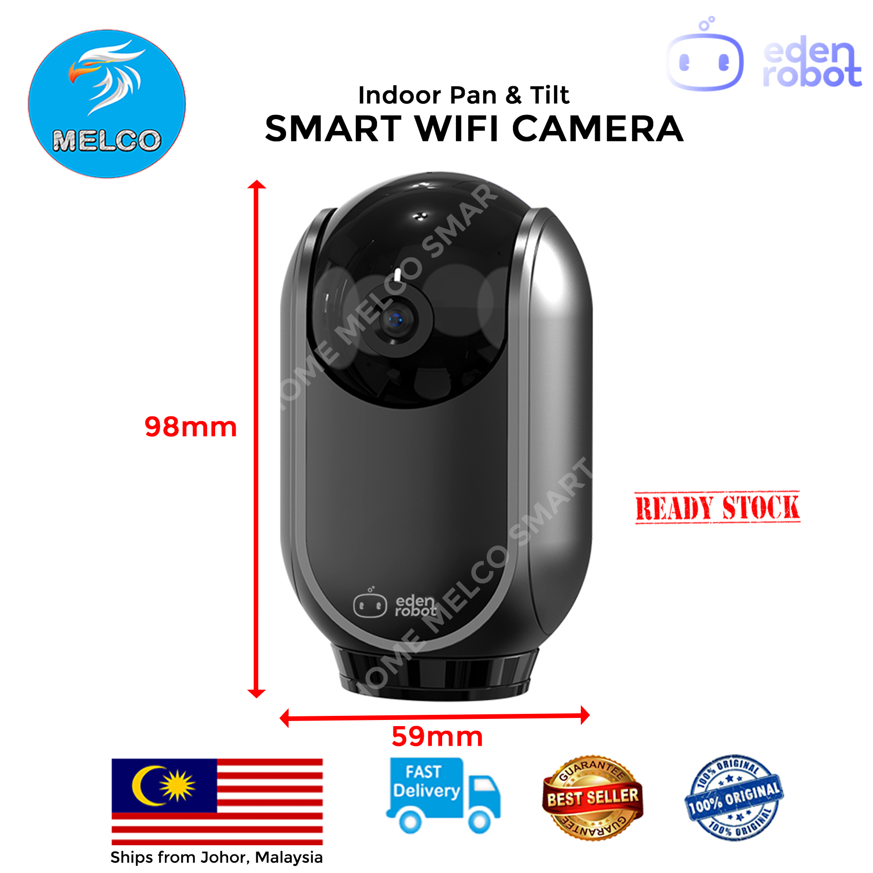 Eden Robot Gpro | eGate Smart Camera CCTV *Limited Edition Matte Black ...