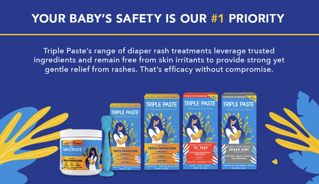 Authentic* Triple Paste Diaper Rash Cream for Baby l Triple Paste 3X ...