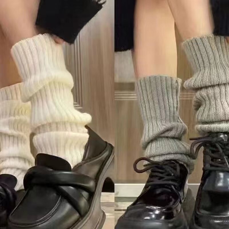Knit Leg Socks Winter Autumn Foot Warming Fashion High Knee Stokin ...