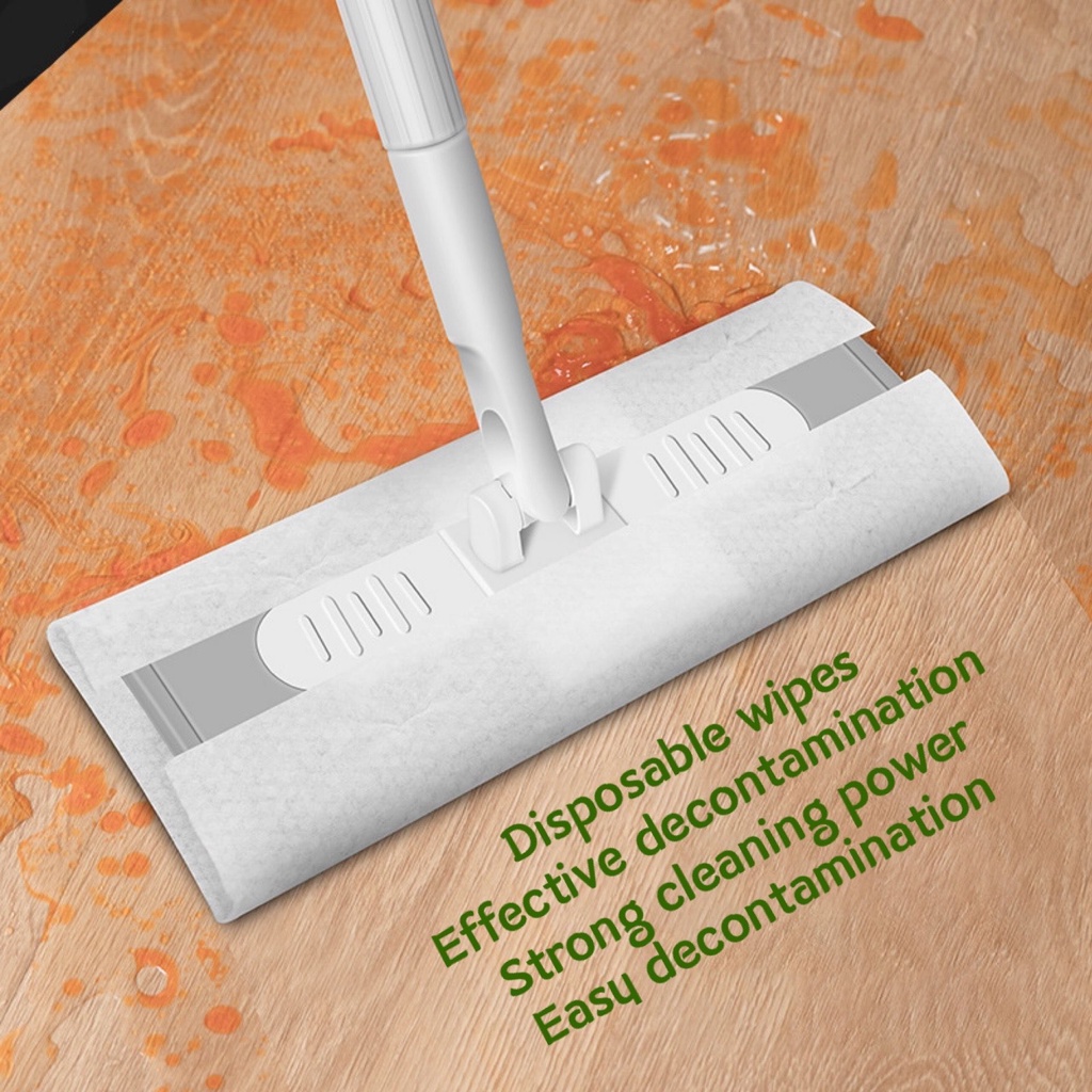 Electrostatic Flat Mop Tisu Pengelap Lantai Mop Tisu Pakai Buang Dust ...