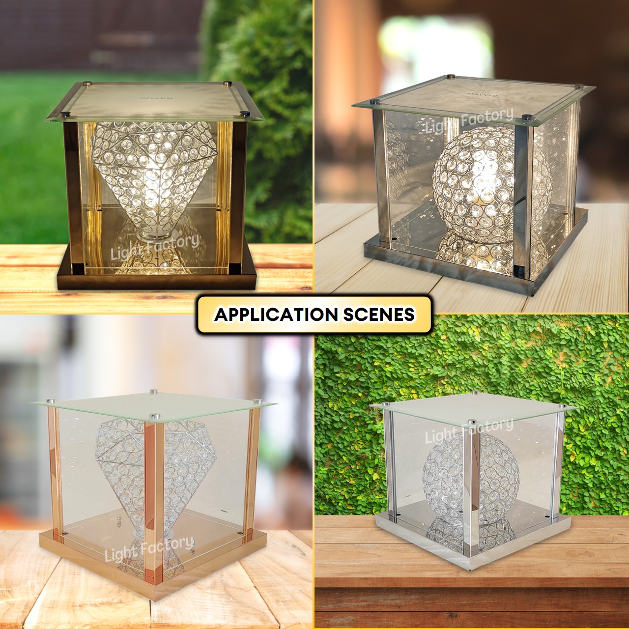 🔥NEW🔥Outdoor Gate Light Crystal Outdoor Gate Lamp Weather Proof Pillar ...