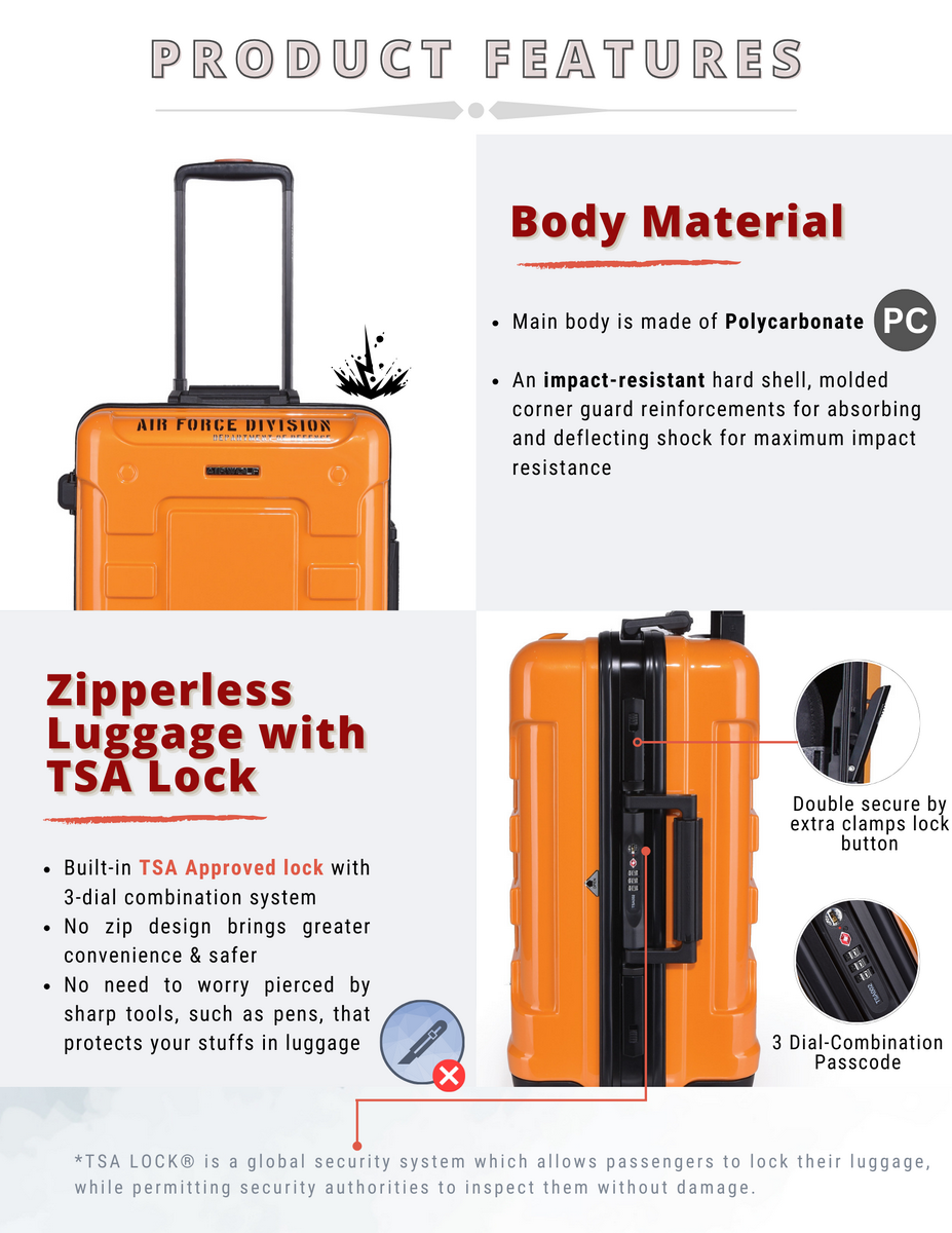 Lushberry Airwolf 4 (19 inch) PC Hard Case Frame Type Zipperless Cabin ...