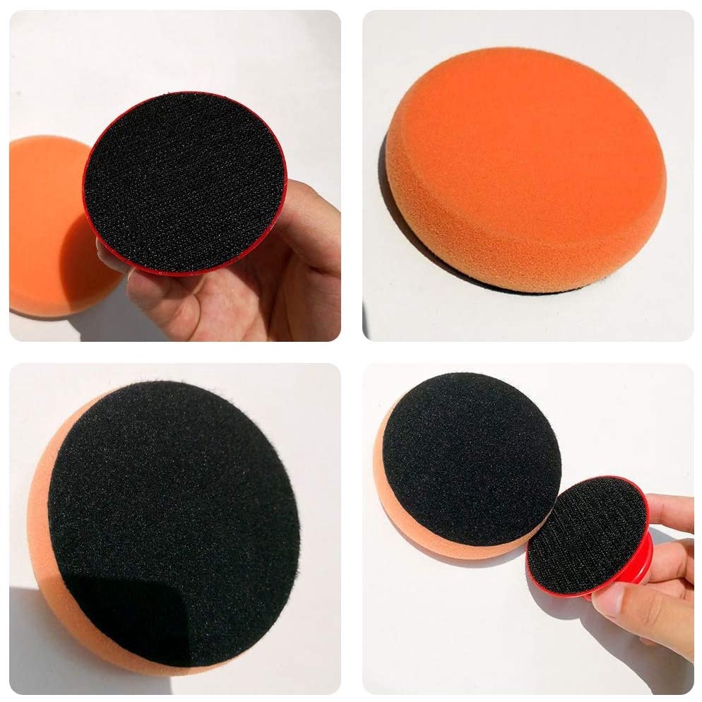 [Span Wax Kereta] Round Foam Pad Polishing & Waxing Sponge Car Polish ...