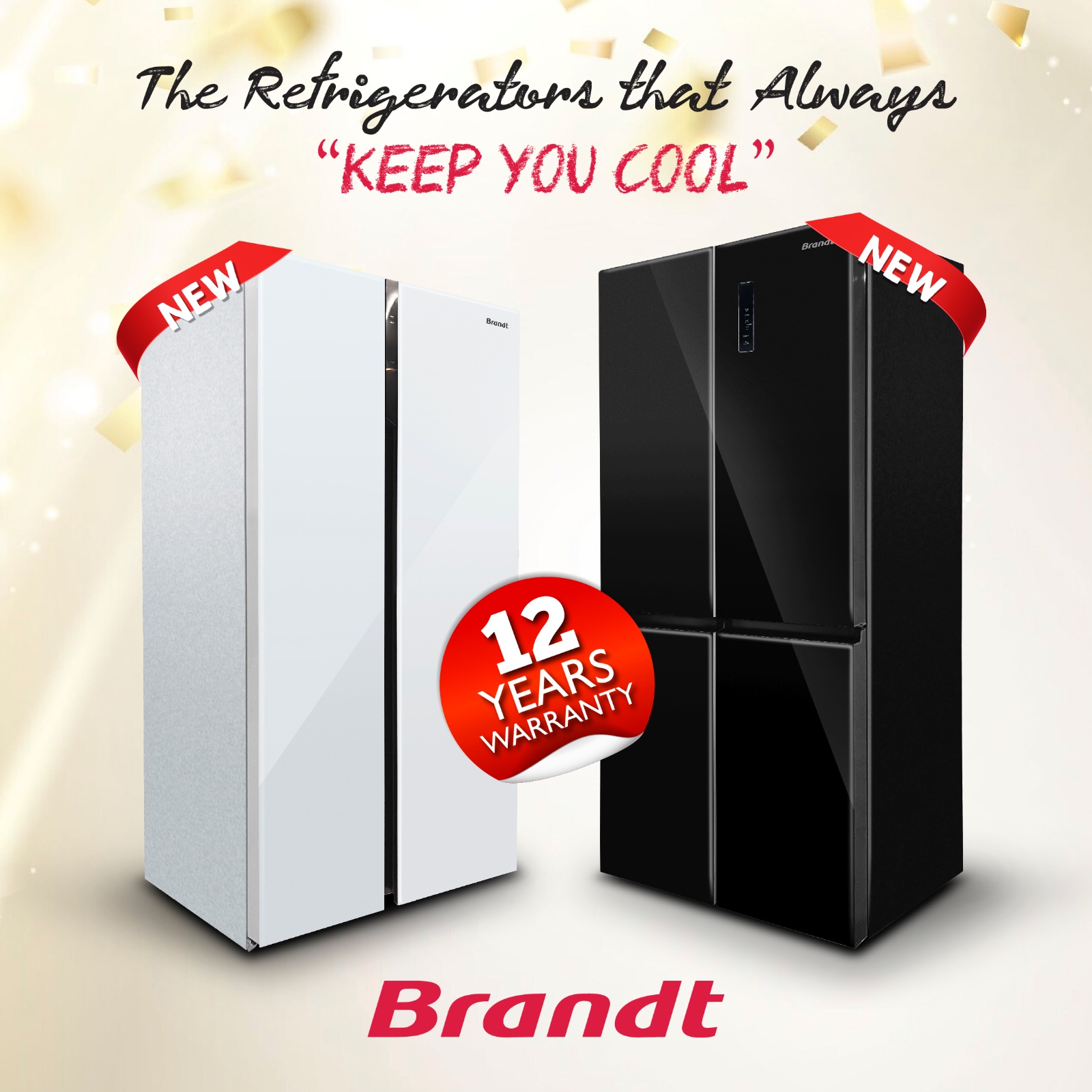 [FREE SHIPPING] BRANDT 622L GLASS DOOR INVERTER 2 DOOR SIDE BY SIDE ...