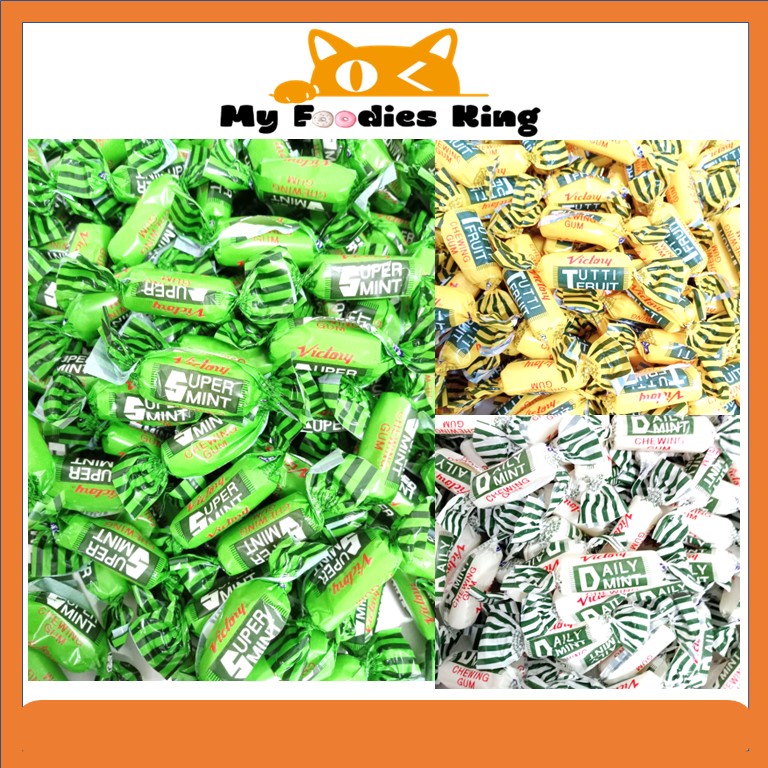 15Pcs Victory Chewing Gum Candy Super mint/ Daily Mint/ Tutti Fruit ...