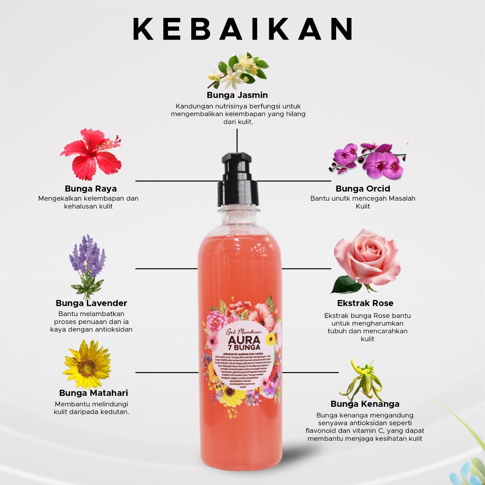 Dherbs Mandian Aura 7 Bunga Gel | Shopee Malaysia