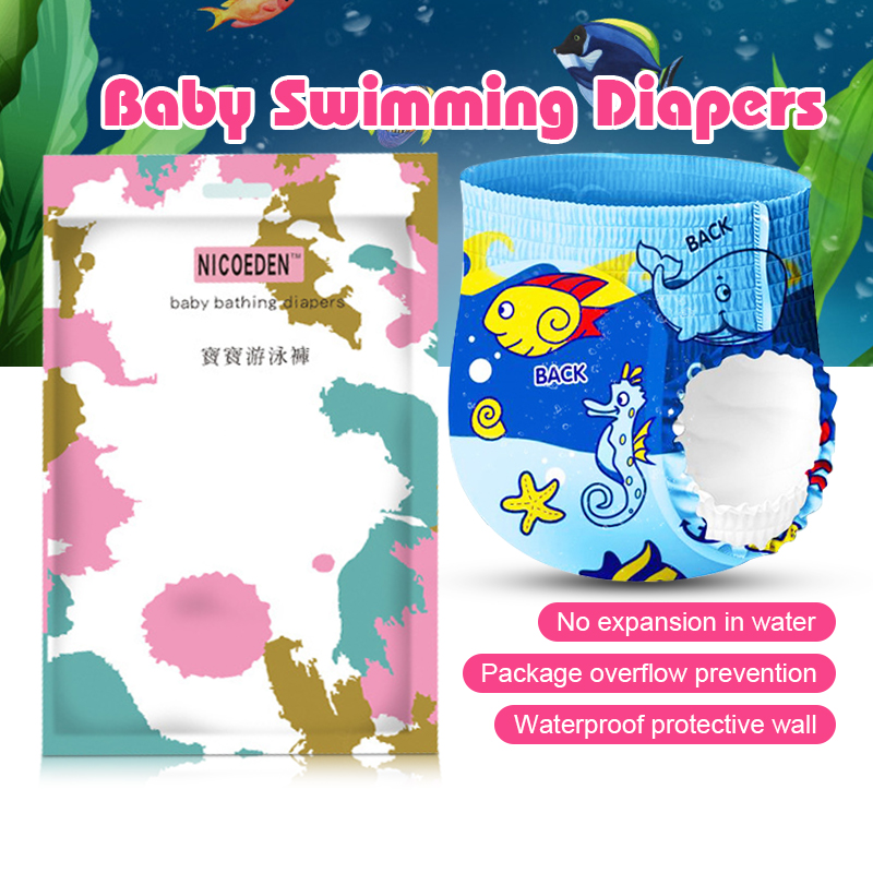 Disposable Baby Diapers Leakproof Swimming Baby Diapers KIDS Waterproof ...