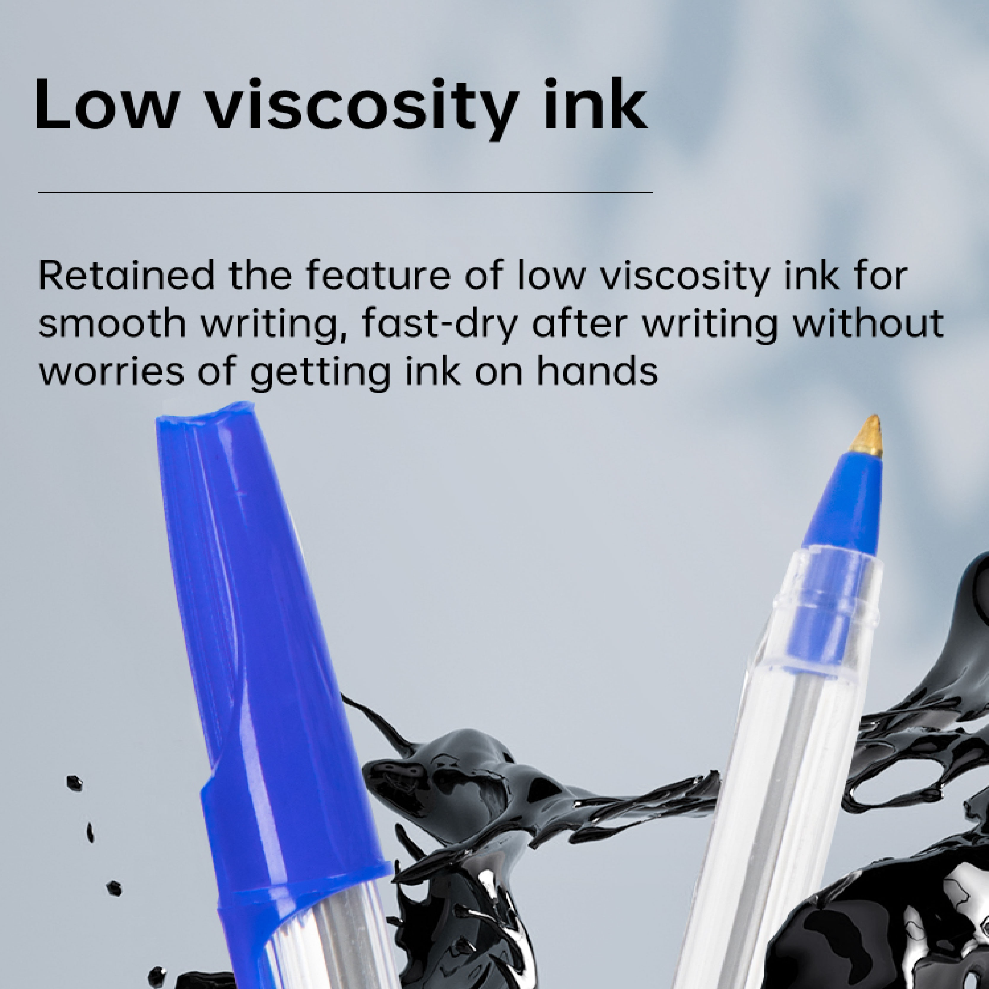 Deli Arrow Ballpoint Pen 0.7mm Quick Drying Ink Smooth Writing Smudge ...