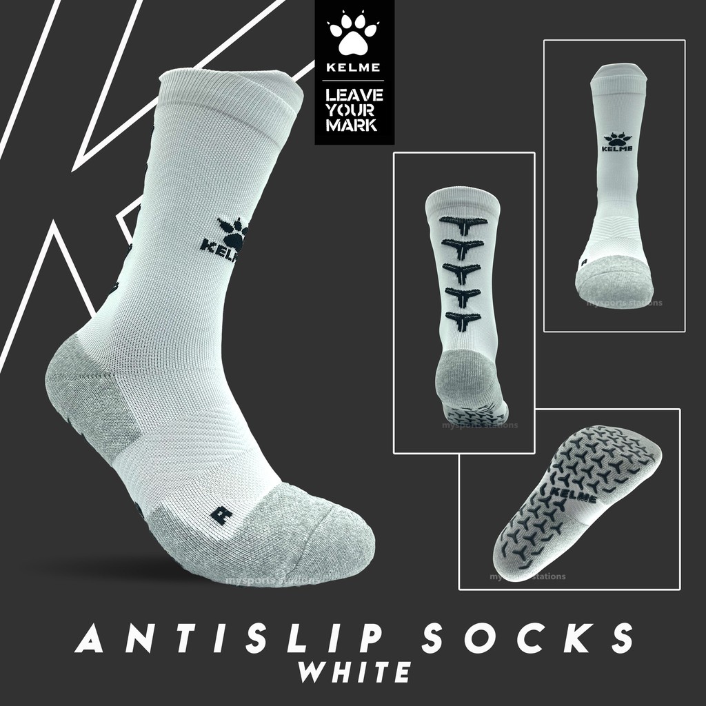 KELME Futsal Anti Slip Socks (8101WZ5002) | KELME Stokin Futsal - 100% ...