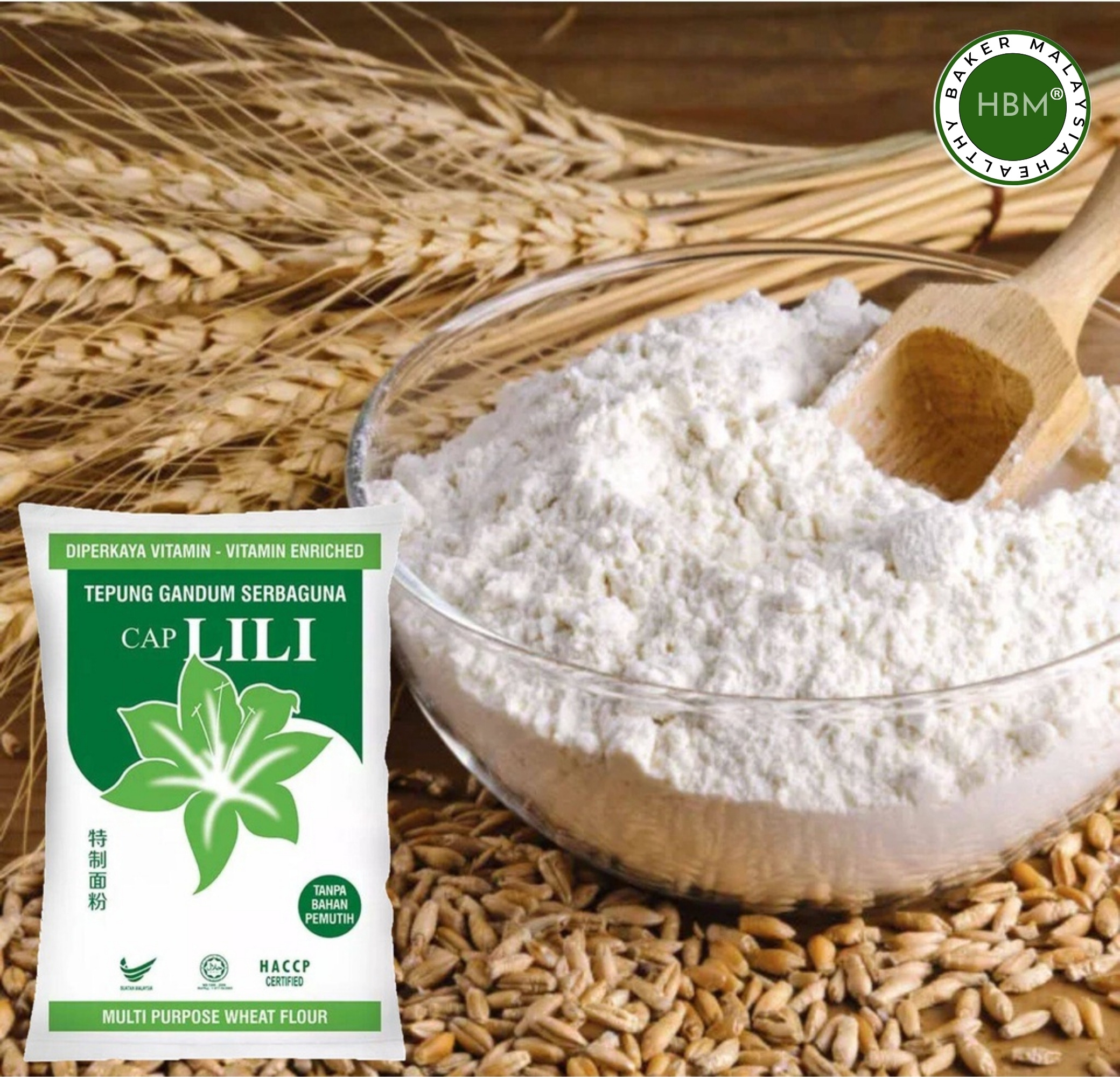 QP CAP LILI ENRICHED WHEAT FLOUR (TEPUNG GANDUM SERBAGUNA LILI HIJAU ...