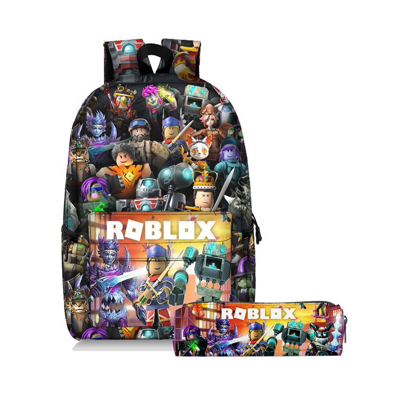 Roblox Beg Sekolah Kid's School Bag Travel Backpack For Kanak-kanak ...