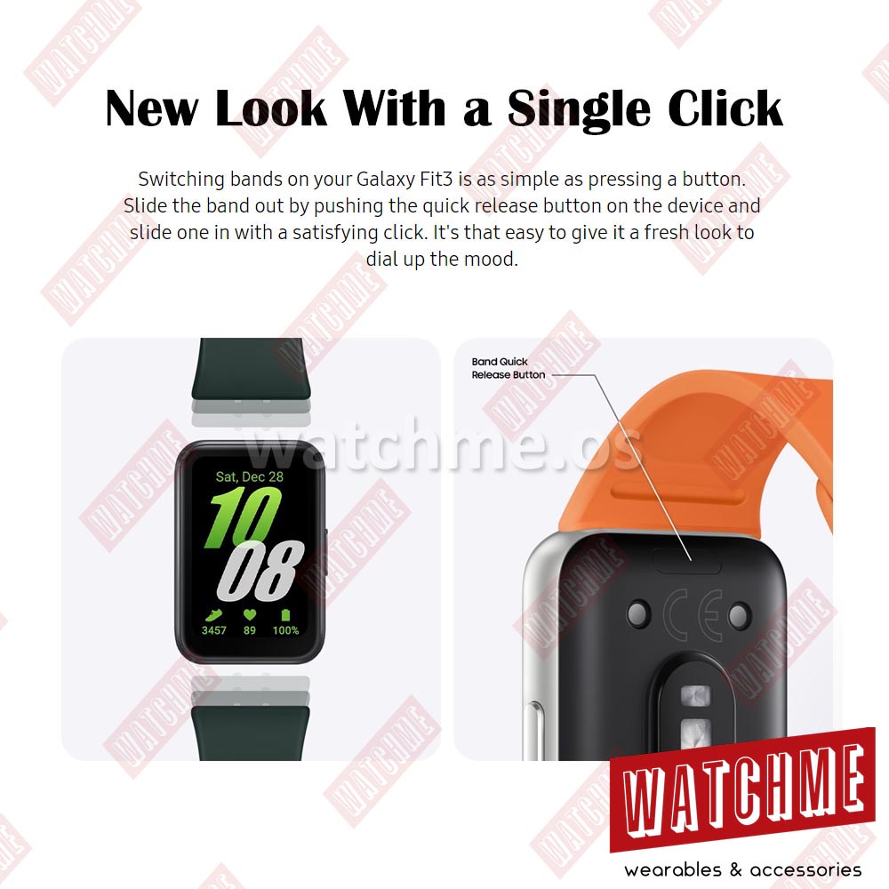Samsung Galaxy Fit 3 Strap, Color Series, Smart Band Fit3 Sport Band ...