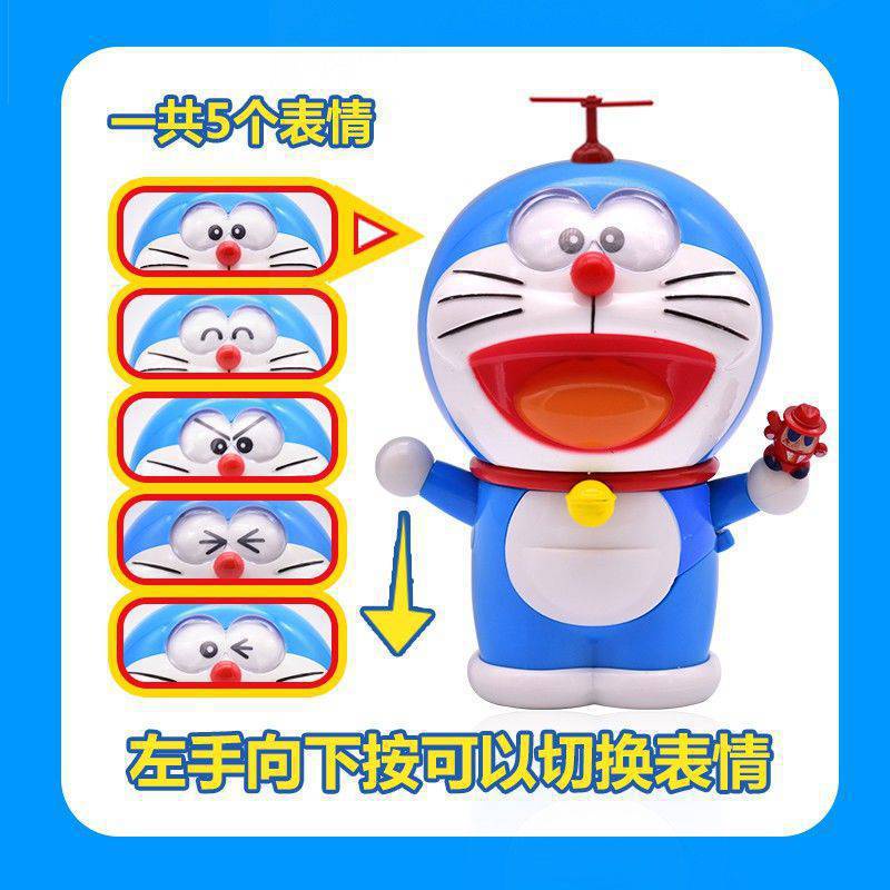 🐳Doraemon Blue Cat Figure For Children Model Doraemon Expression ...