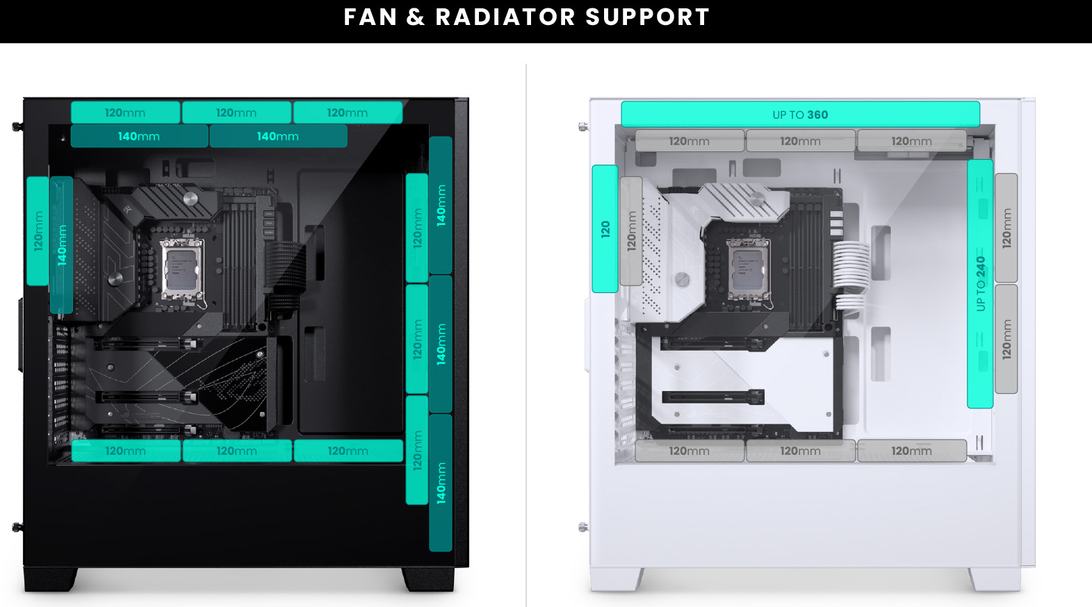 PHANTEKS XT PRO / XT PRO ULTRA DRGB MID-TOWER ATX CASE TG BLACK / WHITE ...