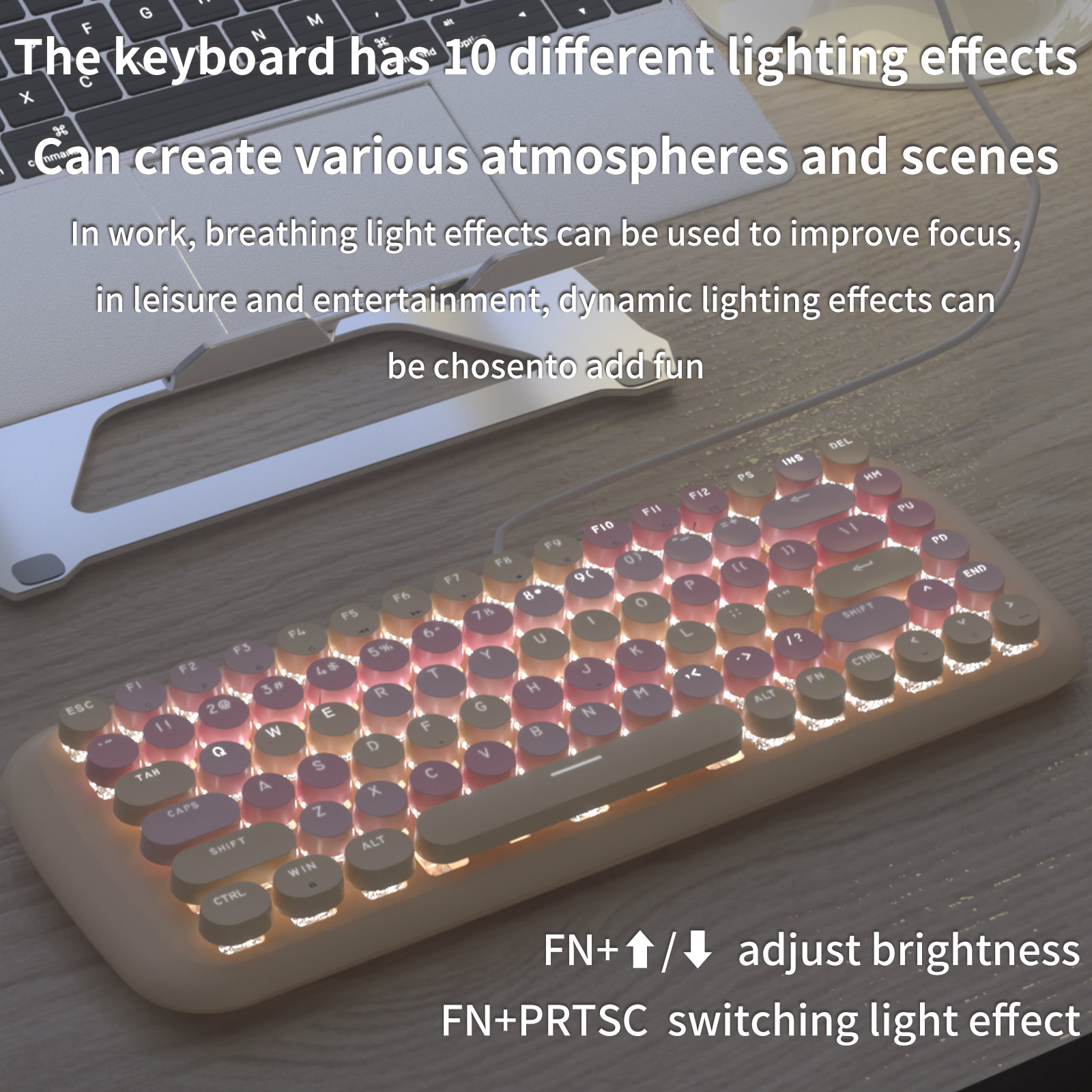 MOFII Candy M Wired Mechanical Gaming Keyboard PC Laptop Office Table ...