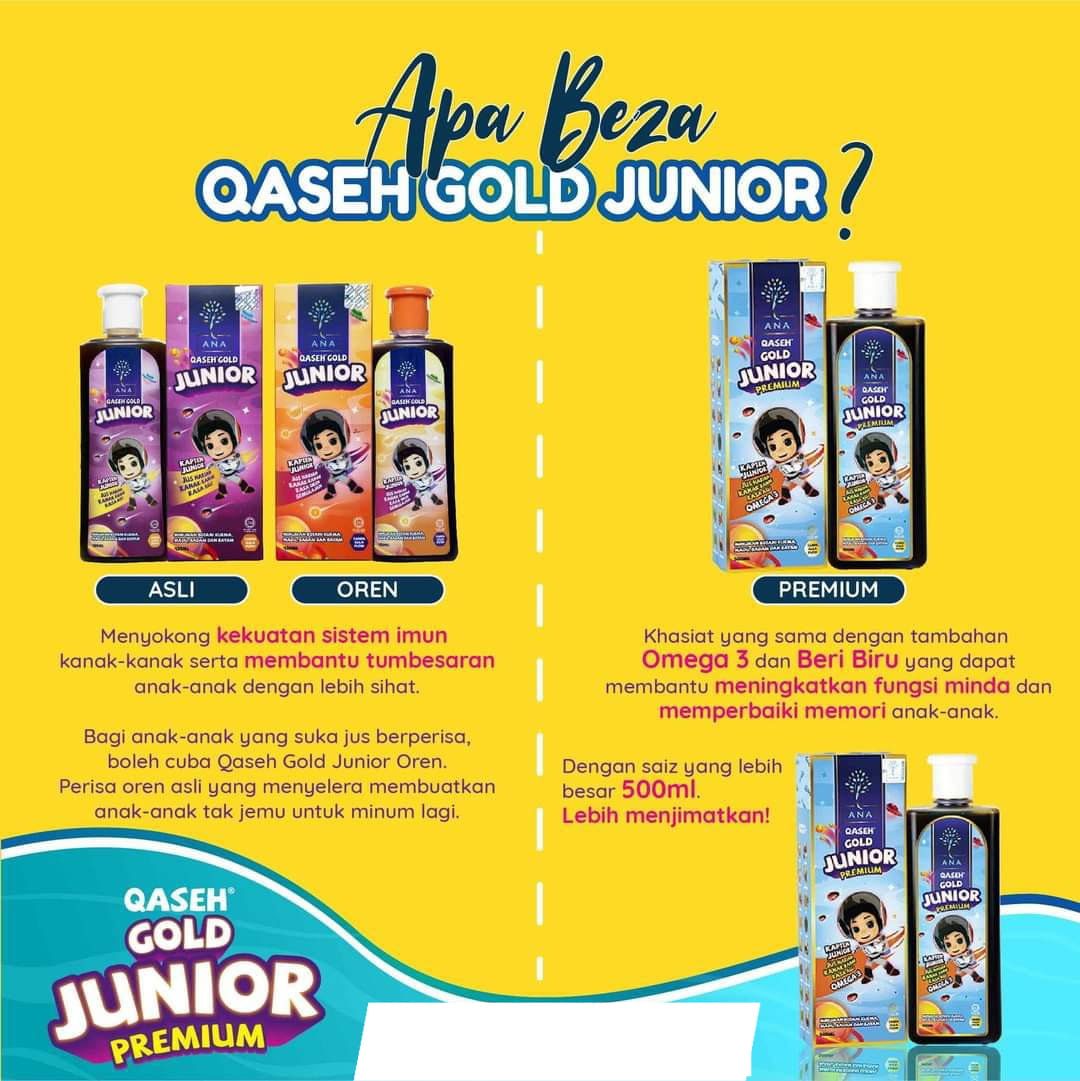 QASEH GOLD JUNIOR ANA EDAR JUS JUNIOR ASLI | OREN | BRAINEE BYTES ...