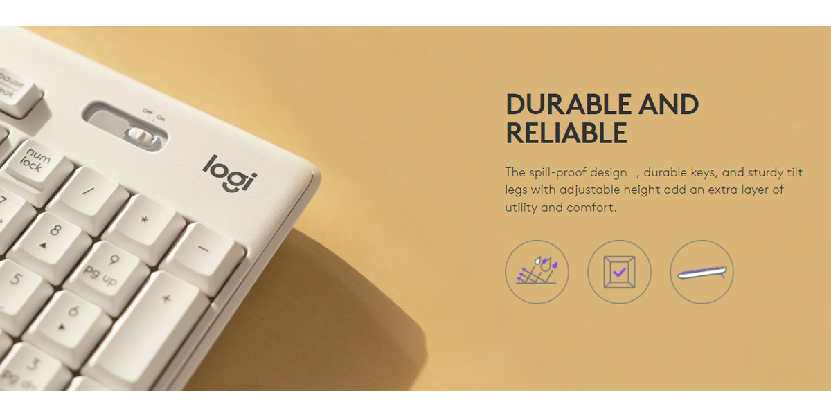 Logitech Mk295 Silent Wireless Keyboard And Mouse Combo Silenttouch Technology Advanced