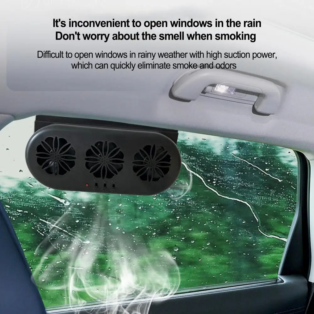 Solar Car Fan Cooling Solar Powered Car Exhaust Cooling Fan Vent ...