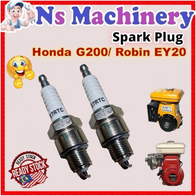 Spark Plug Mesin Rumput Engine Robin EY20 Honde G200 Mitsubishi Gt600 ...