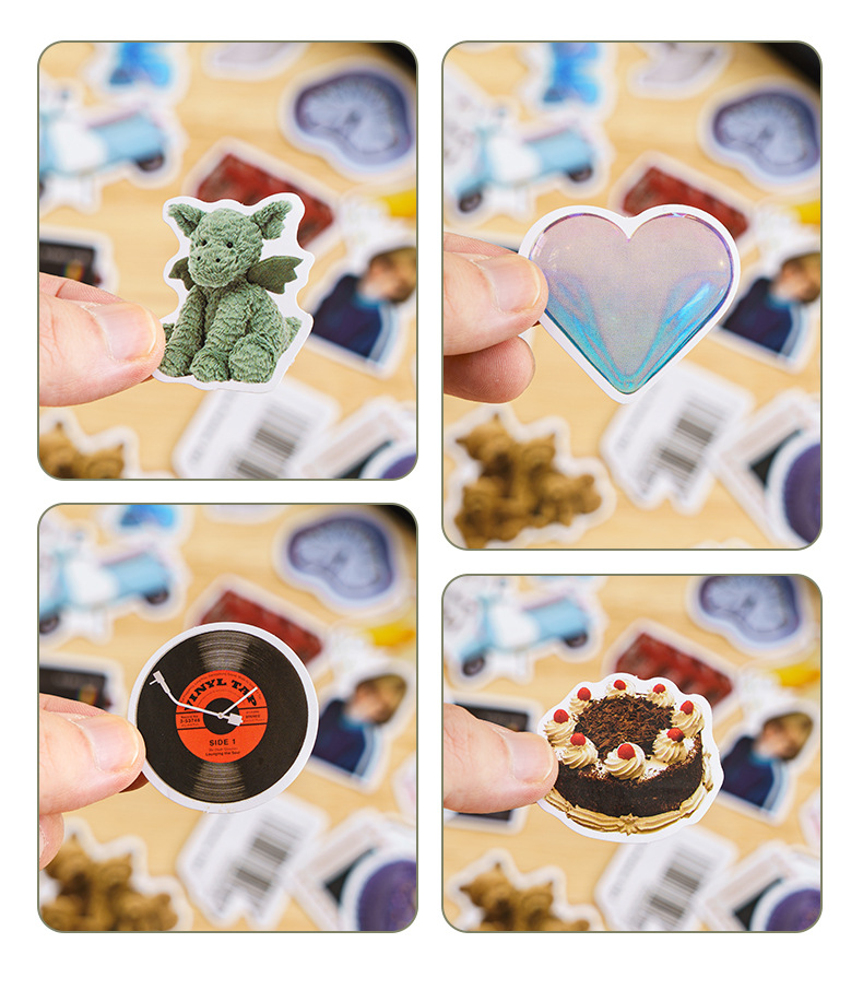 Whitespace 100pcs Various Ins Sticker Pack Journal Korea Stickers Quote ...