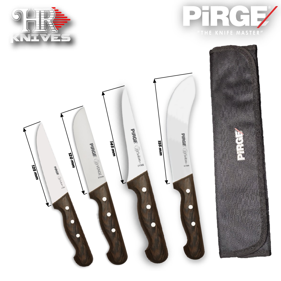 PIRGE VENGE Set Kombo Set Of 5 Pisau lapah - Pisau Boning - Pisau ...