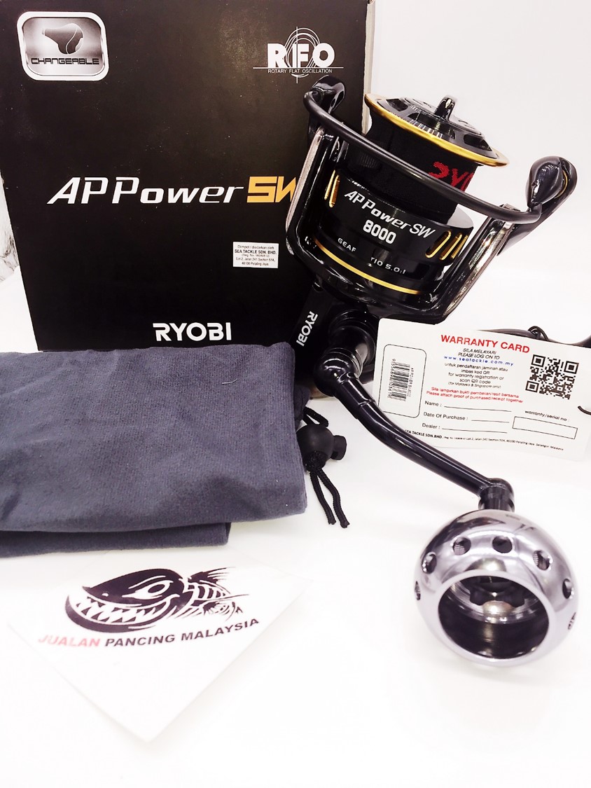 RYOBI AP POWER SE SW & SW SPECIAL EDITION FISHING REEL (SPINNING) | Shopee Malaysia