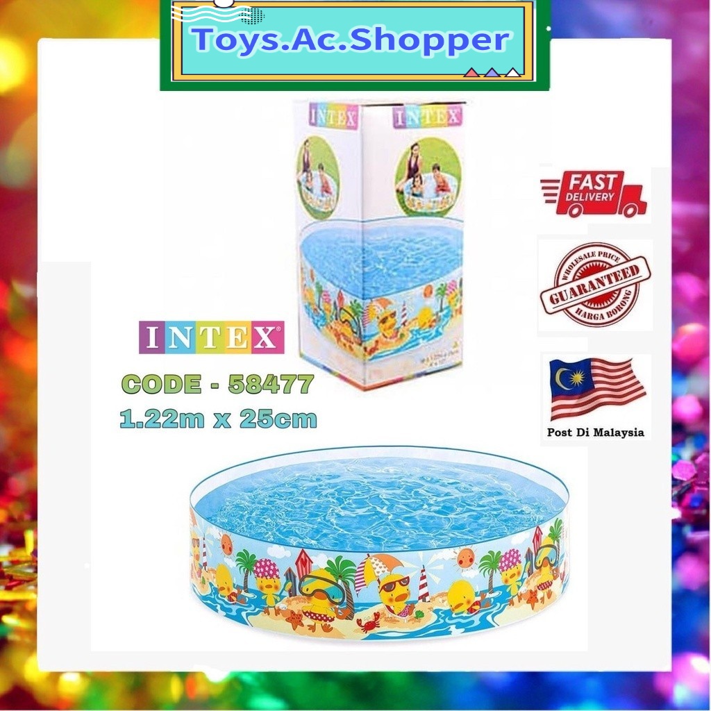 INTEX swimming pool swim Play Pool Alligator Slide Center Inflatable ...
