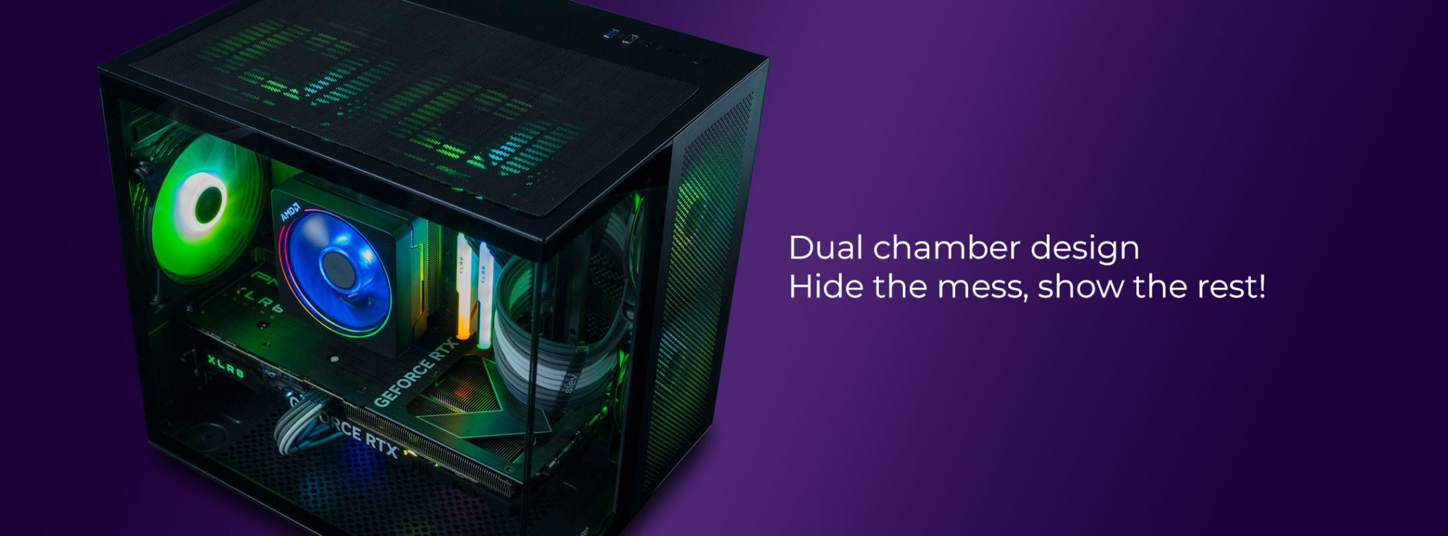 SLEV SlevCase SEAVIEW | High Airflow Dual Chamber Micro ATX Gaming ...