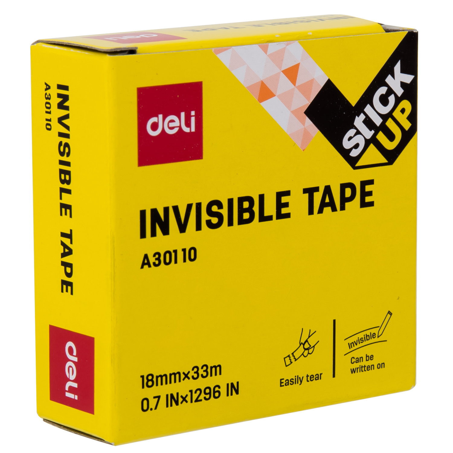 Deli Easy-Tear Invisible Tape Writable Low Odor Transparent Smart Matte ...