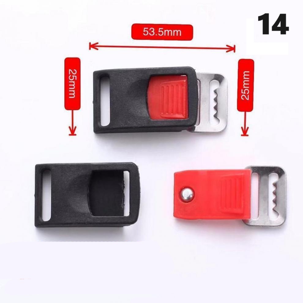 Mylilangelz Motorcycle Bicycle Helmet Clip Chin Strap Buckles Flexible ...