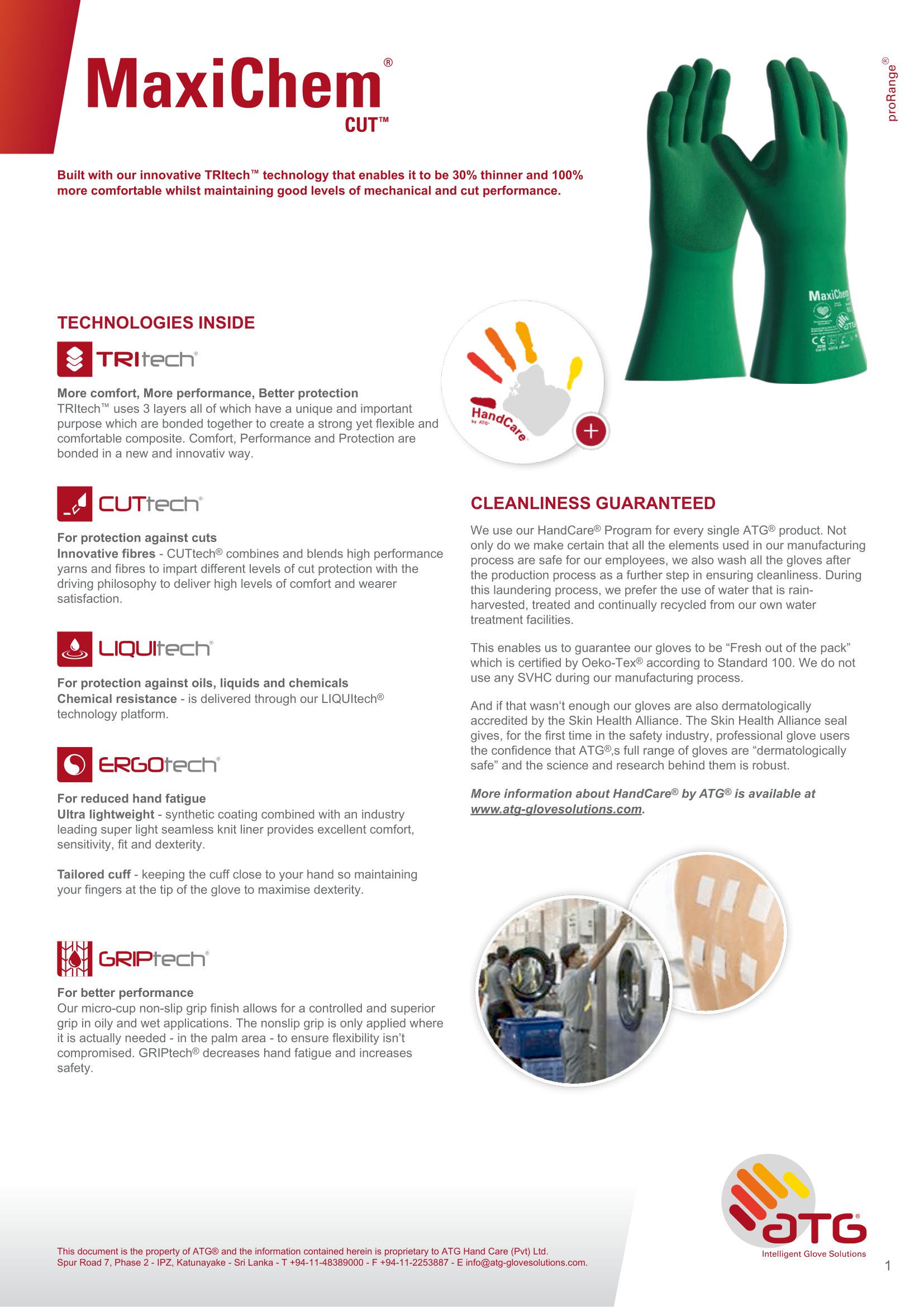 ATG MaxiChem 76-830/ MaxiChem CUT 76-833 Safety Gloves/Chemical Gloves ...